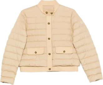 Moncler Femme, Vestes, Beige, Taille: 42 FR Moncler - doudoune Juju &agrave; boutons pression