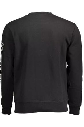 Napapijri Logo-Print Cotton Sweatshirt - Black