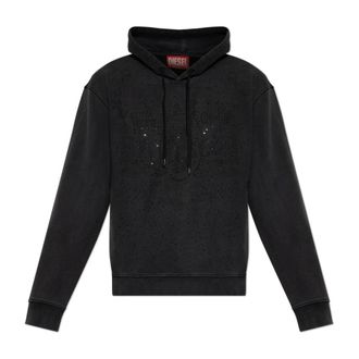 Diesel Herren, Sweatshirts & Hoodies, Schwarzk, 2XLGr&ouml;&szlig;e