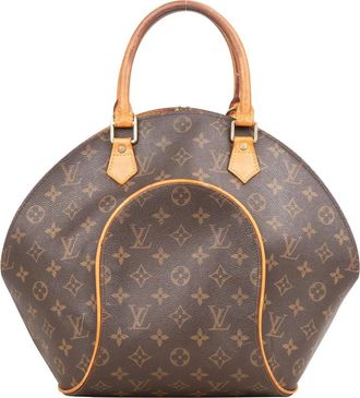 Louis Vuitton Crossbody Bags - Louis Vuitton Canvas Monogram Ellipse MM Handbag - Gr. unisize - in Braun - f&uuml;r Damen