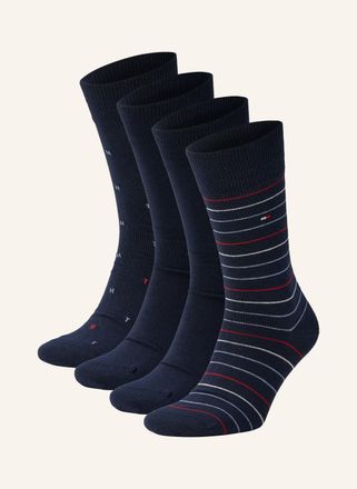 Tommy Hilfiger 4er-Pack Socken Mit Geschenkbox blau