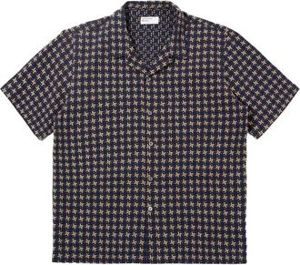 Universal Works Homme, Chemises, Bleu, Taille: S Road Shirt Rhodes Cotton