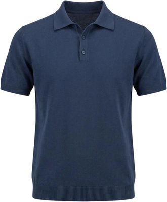 Wool & Co Homme, Tops, Bleu, Taille: M Polo Chemises