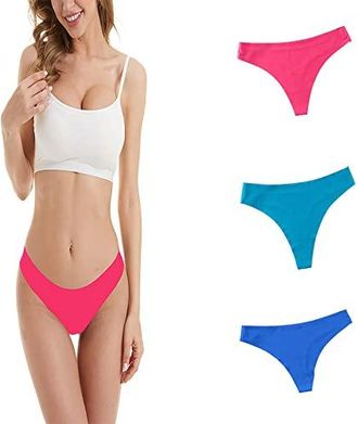 Generic Culotte sans Couture Femme Culotte Femme sans Couture Culotte Femme De Classique Taille Haute Ventre Plat Fessier Lift&eacute; Motif Seamless Gainage Naturel