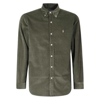 Polo Ralph Lauren 21W Corduroy-Hemd - - Shirts - Herren - Gr&uuml;n - M