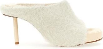Jacquemus Femme, Chaussures, Blanc, Taille: 37 EU Nuvola Mules Teddy