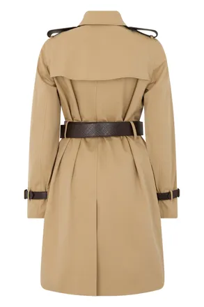 Burberry Womens Trench Coat Honey Cotton & Raincoats