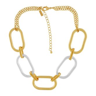 Dansk Copenhagen Tula In:store Kurze Statement Ovalring-Halskette - - Accessories - Damen - Gelb - ONE SIZE