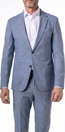 Strellson Herren Sakko blau meliert Slim Fit