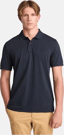 Timberland Gewaschenes Oyster River Kurzarm-Poloshirt f&uuml;r Herren in Dunkelblau, Herren, Blau, Gr&ouml;&szlig;e
