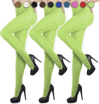 Sesto Senso Paquet de 3 Collants Femme Céladon Opaque Lisse Microfibre 50 Den Bleu Vert 3 M Aquamarine