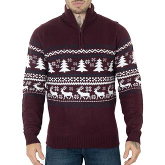 Noroze Weihnachtspullover f&uuml;r Herren, origineller Fair-Isle-Pullover, grob gestrickter Weihnachtspullover f&uuml;r Damen, Unisex, Pullover, UK-Gr&ouml;&szlig;en S-3XL