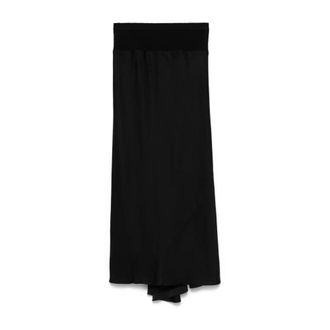 Rick Owens Schwarzer Casual Line Bias Rock - - Skirts - Damen - Schwarzk - M