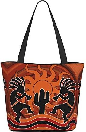 AOOEDM Sac &agrave; provisions pour femme Motif cactus du sud-ouest du sud-ouest 33 x 27,9 x 17,8 cm. Le cadeau parfait pour la Saint-Valentin. Cest de la Saint-Val