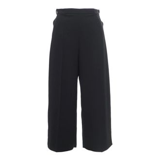Elisabetta Franchi Femme, Pantalons, Noir, Taille: 40 FR Wide Pantalons
