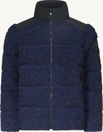 Jott Doudoune bi-mati&egrave;re en sherpa Grand Froid Marine Matheo - Taille L