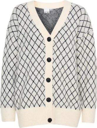 Ichi Ichi, Femme, Pulls, Multicolore, Taille: 42 FR Cloud Dancer - 114201