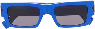 Marcelo Burlon unisex, Accessoires, Bleu, Taille: ONE Size Alerce Lunettes de soleil