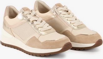 Geox Baskets Desya en cuir m&eacute;lang&eacute;
