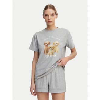 Guess Pyjama O6GX05 KH110 Grau Relaxed Fit