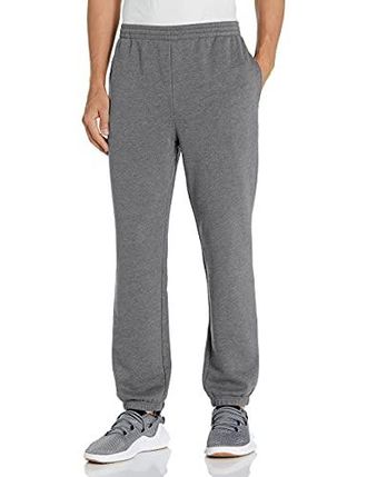 Amazon Essentials Pantalon de Survêtement en Molleton, à Ourlets Serrés (Grandes Tailles Disponibles) Homme, Gris Foncé Chiné, M