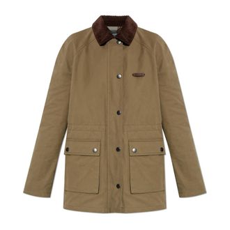 Moschino Mantel mit Kragen - - Jackets - Damen - Gr&uuml;n - M