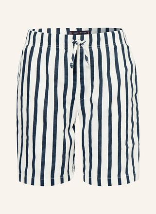 Tommy Hilfiger Shorts Im Jogging-Stil Mit Leinen blau