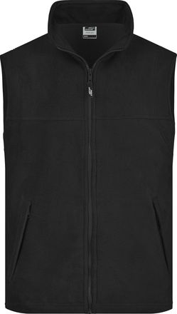 James & Nicholson Fleece Weste - Praktische Weste aus Anti-Pilling-Fleece für Damen und Herren | Farbe: black | Grösse: 3XL