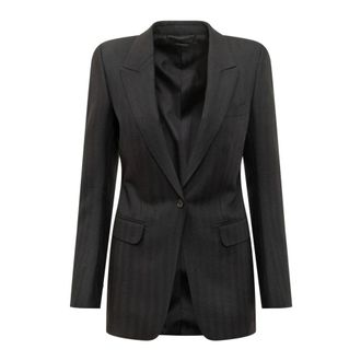 Tom Ford Femme, Vestes, Noir, Taille: 38 FR Blazer en laine