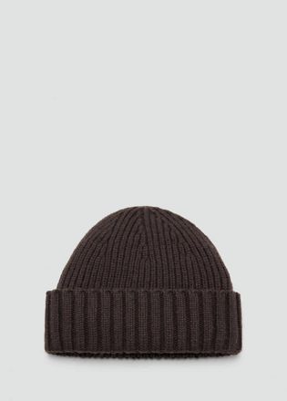 Mango Bonnet en m&eacute;lange de laine c&ocirc;tel&eacute;e chocolat - Homme - Taille unique - MANGO MAN