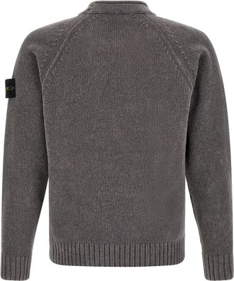 Stone Island Moulin&eacute; Cotton Chenille Sweater - Gray