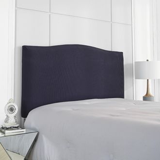 Generic Elastische Version Bettkopfteil Bezug Vollformat Kopfteil Bezug Staubschutzh&uuml;lle f&uuml;r Polsterm&ouml;bel im Schlafzimmer Dunkelblau Kopfteil f&uuml;r kalifornisch
