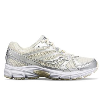 Saucony Ride Millennium Damen-Sneaker, Creme/Silber, 38.5 EU