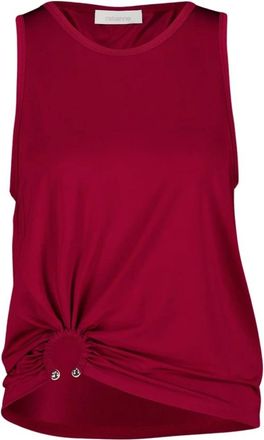 Paco Rabanne Femme, Tops, Rouge, Taille: 40 FR D&eacute;bardeur en jersey