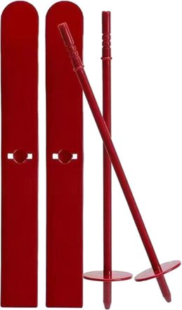 Generic Kleine Schneeski - Mini-Ski-Schreibtisch-Zubeh&ouml;r, festliche Wohnaccessoires, Weihnachtsfiguren-Ski-Zubeh&ouml;r, Winterdorf-Szenen-Zubeh&ouml;r, Rep-Wichtel-Dek