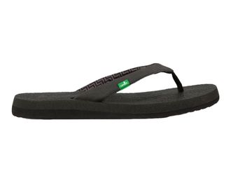 Sanuk Yoga Serenity Damen-Flip-Flops, Yoga-Sandalen mit Memory Foam-Fu&szlig;bett, Schwarz, 39.5 EU