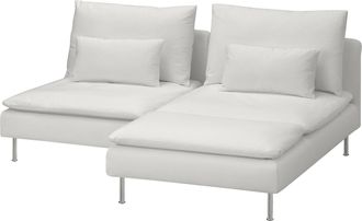 IKEA SÖDERHAMN 2er-Sofa mit Récamiere