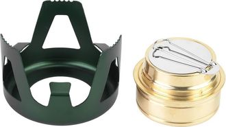 Dioche Alkohol-Campingkocher, Tragbarer, Ultraleichter Mini-Spiritusbrenner f&uuml;r den Au&szlig;enbereich, Ideal f&uuml;r Camping, Wandern, Grillen, Leicht, Verstellbar (G