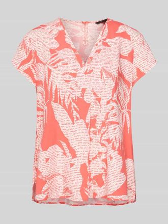 Comma Blusenshirt aus Viskose mit V-Ausschnitt