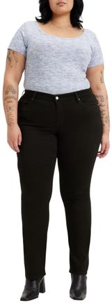 Levi's Damen Plus Size 314 Shaping Straight Jeans, Soft Black 2, 16 W M