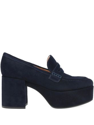 Gianvito Rossi Jenna Loafer mit Plateau - Blau