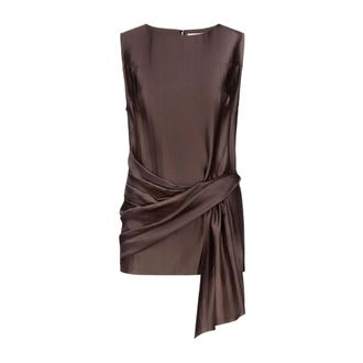 Loulou Studio Damen, Blusen & Hemden, Braun, SGr&ouml;&szlig;e