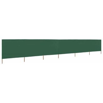 vidaXL 6-teiliges Windschutzgewebe 800 x 80 cm Gr&uuml;n vidaXL