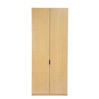 Miliboo Kleiderschrank mit Kleiderstange, Eichenholz-Finish, L90 cm garence