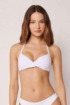 Calzedonia Gepolstertes Triangel-bikinioberteil Premium Fit Wei&szlig;