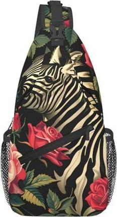 Generic Sacoche Homme Bandouliere Fleur de lune Antivol Sling Bag L&eacute;ger Crossbody Bag pour Homme Femme Cyclisme