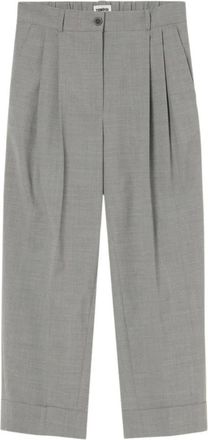 Zenggi Zenggi, Femme, Pantalons, Gris, Taille: 38 FR Cropped Pantalons