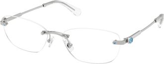 Swarovski Femme, Accessoires, Gris, Taille: 56 MM Sk1037 Optical Frame