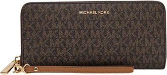 Michael Kors Portefeuille Continental Grand Logo - Femme - Accessoires - Brun - Taille: ONE Size