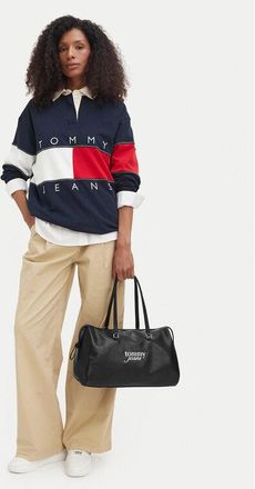 Tommy Jeans Handtasche Tjw Bold Script AW0AW19054 Schwarz